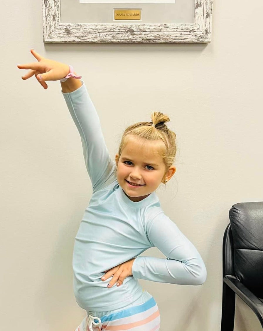 RTS: Mint Rash Guard – Because Kids LLC